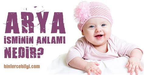 Arya ne demek Arya isminin kısaca anlamı nedir
