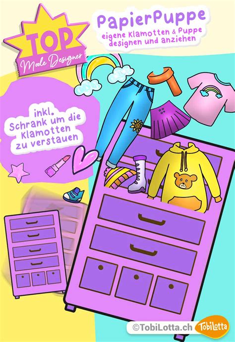 Papierpuppe Zum Anziehen Aus Papier Vorlage Pdf Zum Ausdrucken