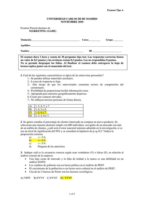 SOLUTION Ejemplo Examen 1 Studypool