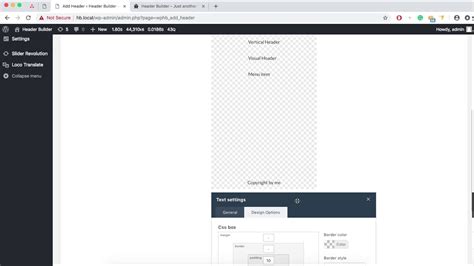 create vertical header visual header header builder for wordpress youtube