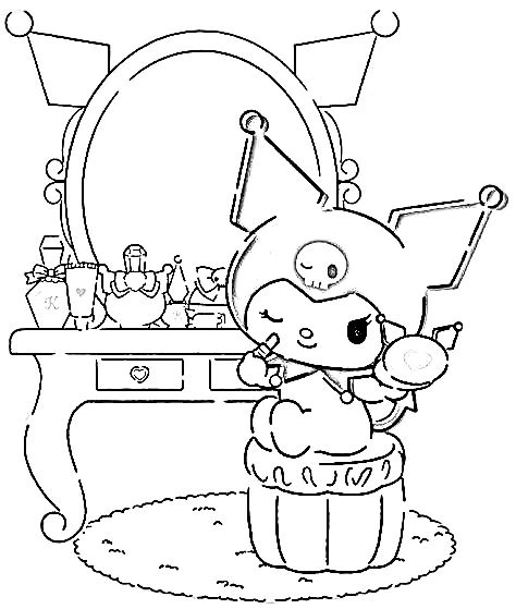 Kolorowanki Kuromi Do Druku Darmowe Pdf