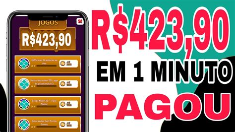 Saque Em 2 Minuto APP DE JOGO QUE GANHA DINHEIRO VIA PIX E PAYPAL