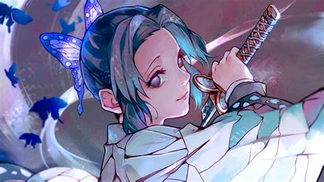 Shinobu Kocho From Kimetsu No Yaiba Anime Wallpaper 4k Ultra Hd Id3717