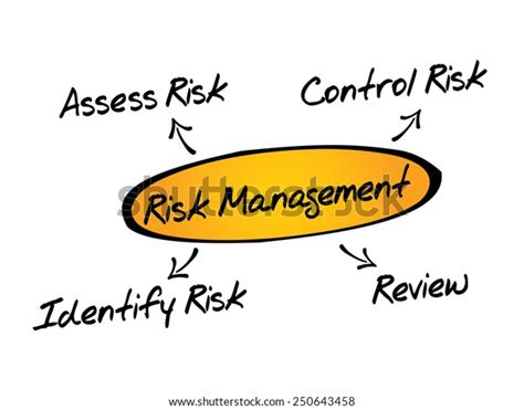 Risk Management Process Diagram Chart Business Stock Vector Royalty