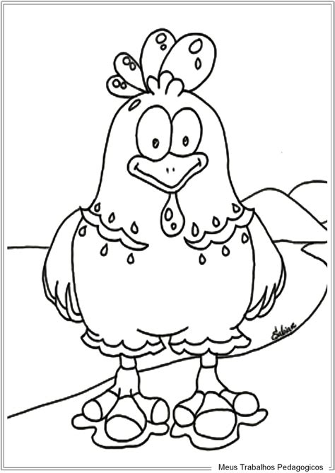 Meus Trabalhos Pedagógicos Galinha Pintadinha para colorir