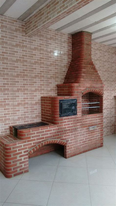 Churrasqueira forno e fogão a lenha Vermelha Churrasqueiras em
