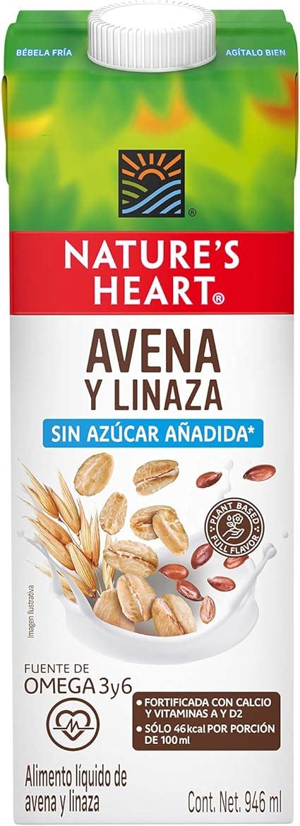 Nature S Heart Bebida De Avena Linaza Drink 946 Ml Amazon Mx
