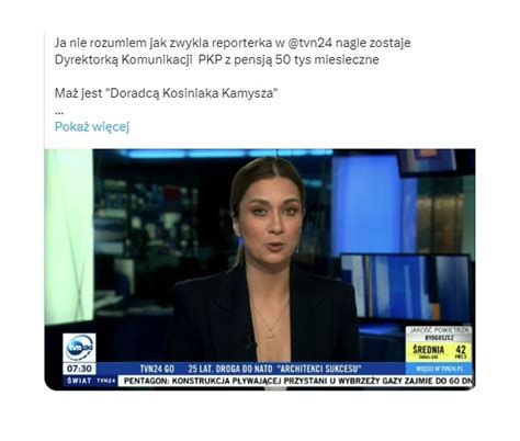 B Prezenterka TVN24 Dyrektorem Komunikacji W PKP S A Czy Stanowisko