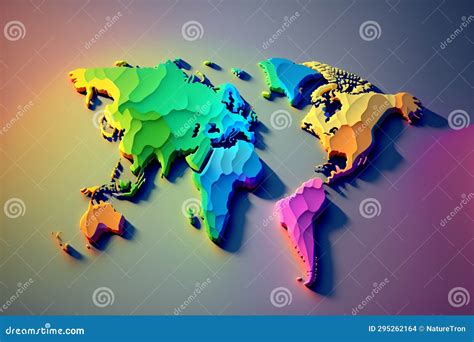 World Map With Flags World Map Stock Illustration Illustration Of