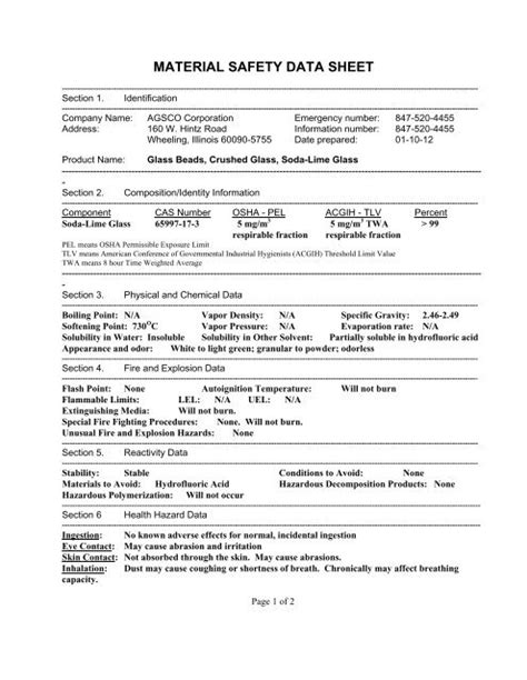 Material Safety Data Sheet 28641 Msd