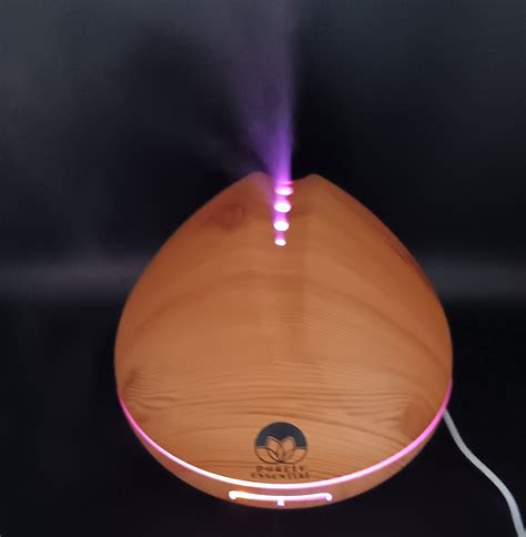 Light Wood Grain Look Aromatherapy Diffuser Humidifier 500 Ml