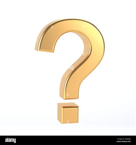 Signo De Interrogaci N De Oro Aislado S Mbolo De Texto De Oro D