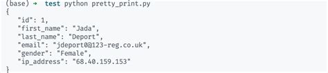pretty print json python linux consultant
