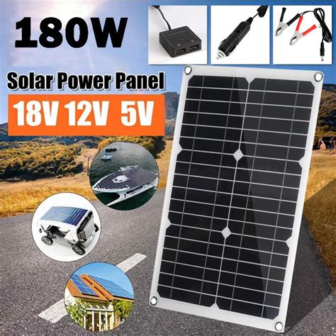 2 Port USB 180W Panel słoneczny wielofunkcyjna przenośna ładowarka