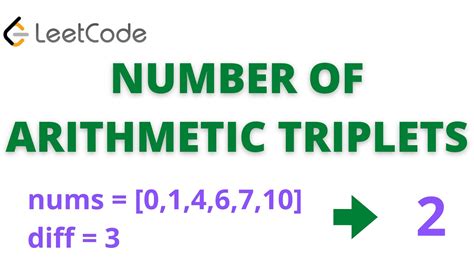 number of arithmetic triplets leetcode 2367 coding interview question youtube