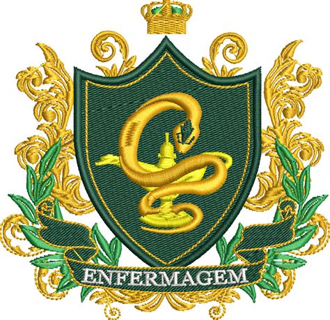 Matriz de Bordado Brasão Enfermagem Elo7 Produtos Especiais