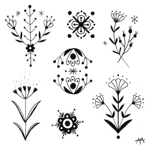 Hippie Flower Tattoos Boho Tattoos Elbow Tattoos Dainty Tattoos