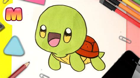 Como Dibujar Una Tortuga Muy Facil Y Kawaii Dibujos Faciles C Mo