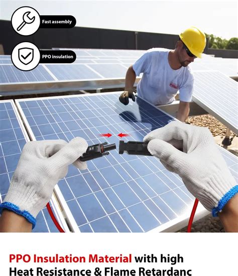 FAGINEY Adaptateur de câble PV pour câble d extension de panneau