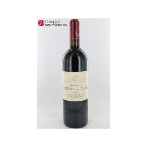Château Moulin Du Cadet 2005 Order St Emilion Wines
