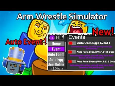 Roblox Arm Wrestle Simulator Auto Event Index Farm Event Farm