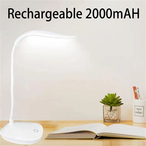 Port Til USB Recarreg Vel Desk Lamp Toque 3 Modos Escurecimento Abajur