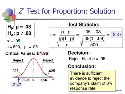 ppt chapter 8 introduction to hypothesis testing powerpoint presentation id 379584