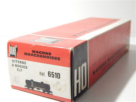 JOUEF WAGON CITERNE CALTEX ELF A BOGIES EN BOITE ROUGE REF 6510 HO