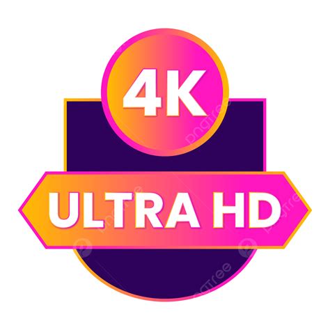 Full Hd K Ultra Hd Logo Png Vector Psd And Clipart With Transparent