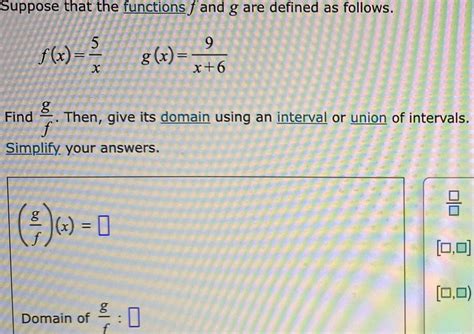 Solved Suppose That The Functions F And G Are Defined As Chegg