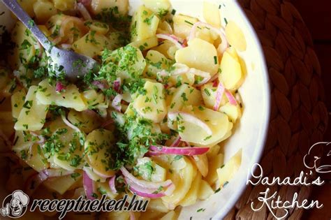 Bécsi burgonyasaláta recept Kovacs Dana Gabriella konyhájából
