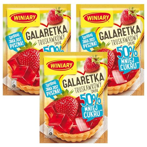 Galaretka Truskawkowa Winiary 39 g porównaj ceny Allegro pl