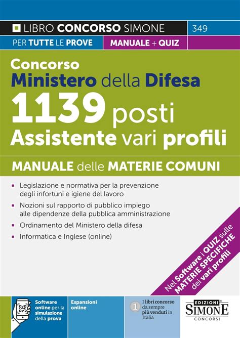 Concorso Ministero Della Difesa 1139 Posti Assistenti Vari Profili