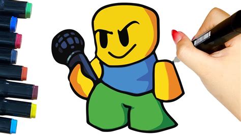 How To Draw Roblox Noob