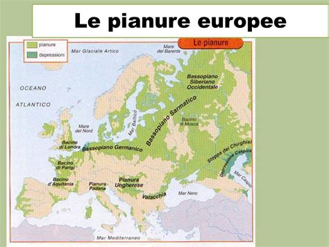 Cartina Europea Pianure Cartina Fisica Italia