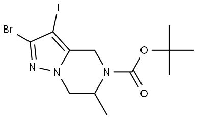 Tert Butyl 2 Bromo 3 Iodo 6 Methyl 6 7 Dihydropyrazolo 1 5 A Pyrazine 5