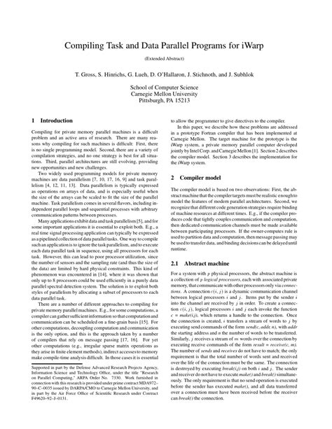 pdf compiling task and data parallel programs for iwarp
