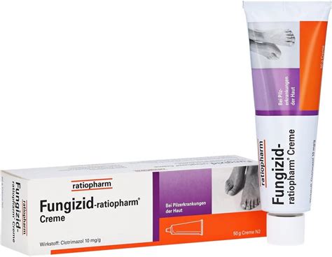 Fungizid Ratiopharm Creme Mit Dem Wirkstoff Clotrimazol Zur