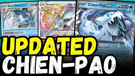 Updated Chien Pao Ex Baxcalibur Deck Profile And Gameplay Youtube