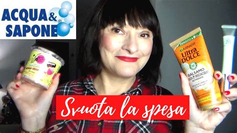 SVUOTA LA SPESA ACQUA SAPONE Cose Necessarie E NOVITA YouTube