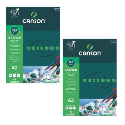 Bloco Desenho US Branco 200g Canson Para Ceramistas
