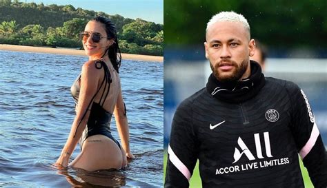 Bruna Biancardi posa de maiô e recebe um emoji apaixonado do jogador