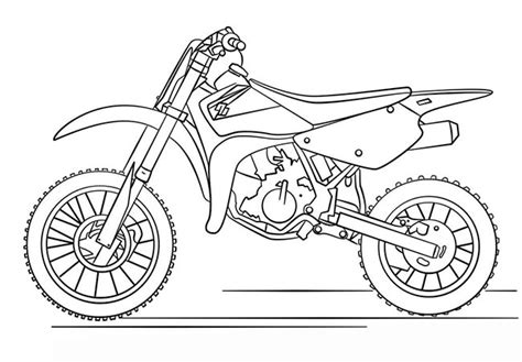 Desenhos De Moto De Trilha Para Imprimir E Colorir Pintar
