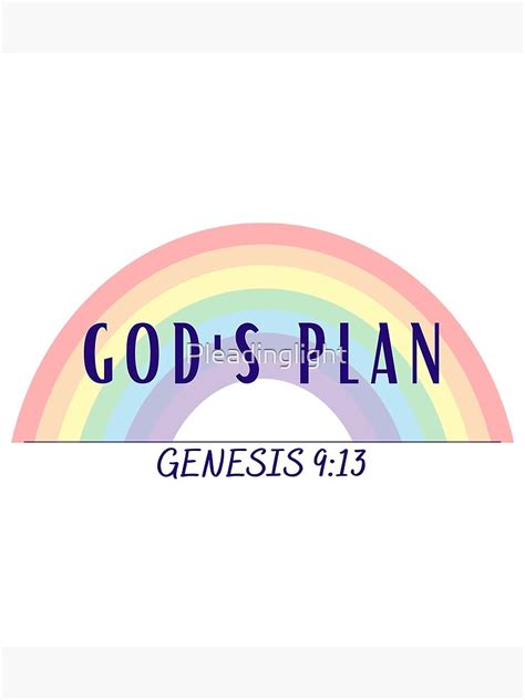 Lámina fotográfica El plan de Dios Pacto con la promesa del arco iris