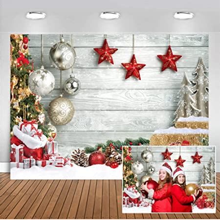 Amazon Allenjoy X Ft Snowflake Gold Glitter Christmas Wood Wall
