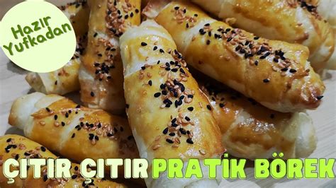 Yedikçe Yediren Mükemmel Lezzet Hazır Yufkadan Pratik Peynirli Börek