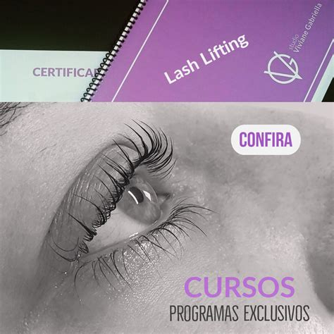 Curso Permanente de Cílios Lash Lifting Brow lamination Coloração de