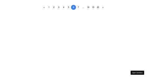 Custom Pagination Codesandbox