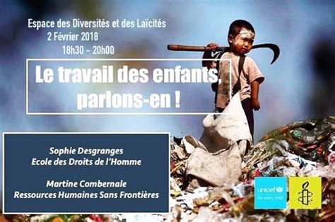Le Travail Des Enfants Parlons En RHSF
