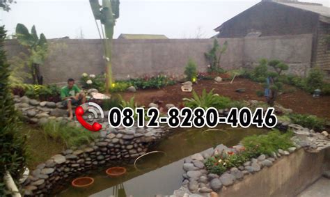 JASA PEMBUATAN KOLAM IKAN HIAS KOI KOLAM BATU BULAT KOLAM DESAIN